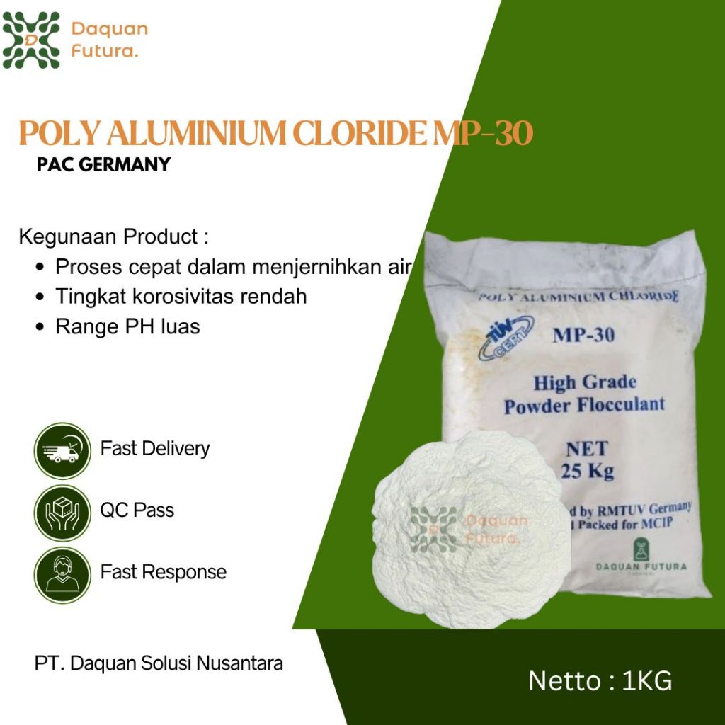 Jual PAC/POLY ALUMINIUM CHLORIDE MP-30 JERMAN 1KG | Shopee Indonesia