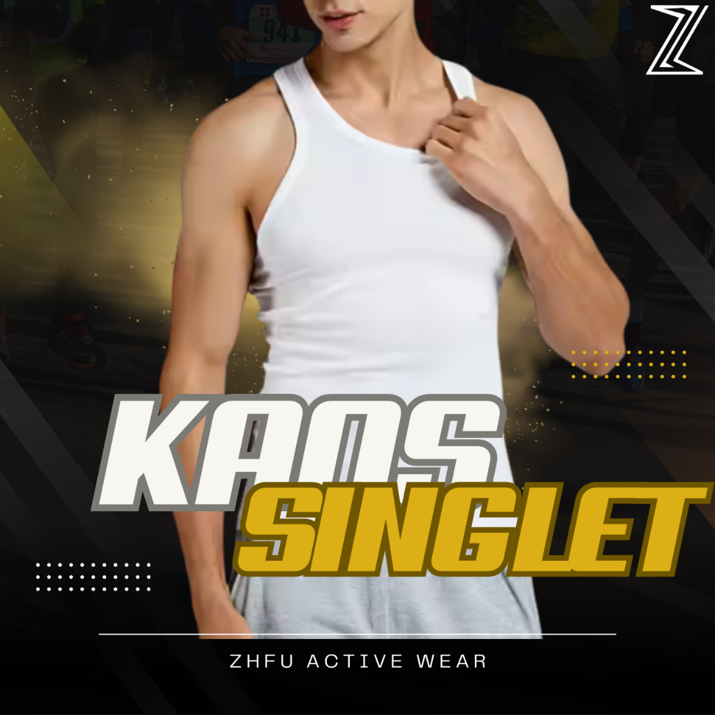 Jual Dalaman Kaos Singlet Pria Dewasa SP1C Zhfu Tank Top Kaus Dalaman ...