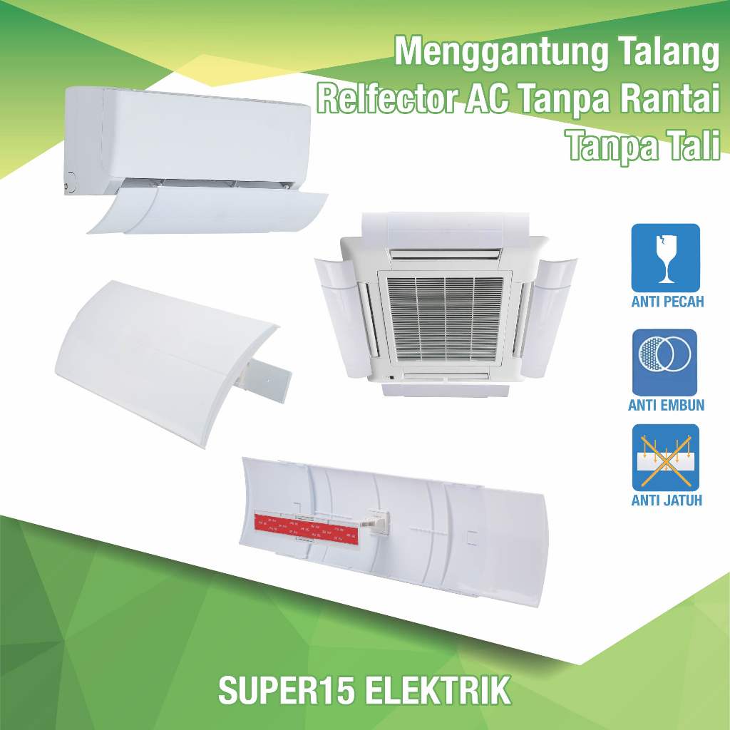 Jual Penahan Angin AC Talang AC Split Talang AC Cassette (210) | Shopee ...