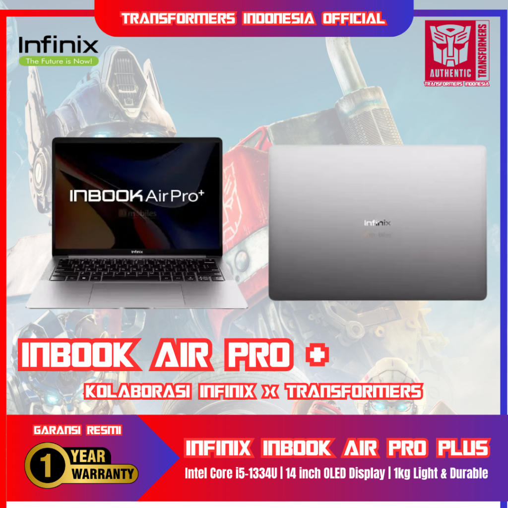 Jual Transformers x Infinix INBook Air Pro+ XL434 – Laptop 14” 2.8K ...
