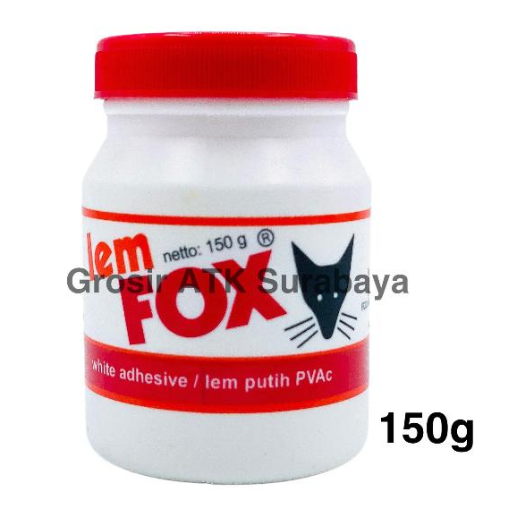 Jual LEM FOX BOTOL 150 / Fox Putih PVac Botol 150 gr gram Asli Original ...