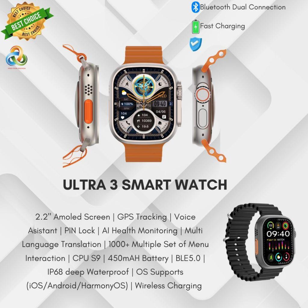 Jual Smartwatch Ultra 3 Microwear Bluetooth | Shopee Indonesia