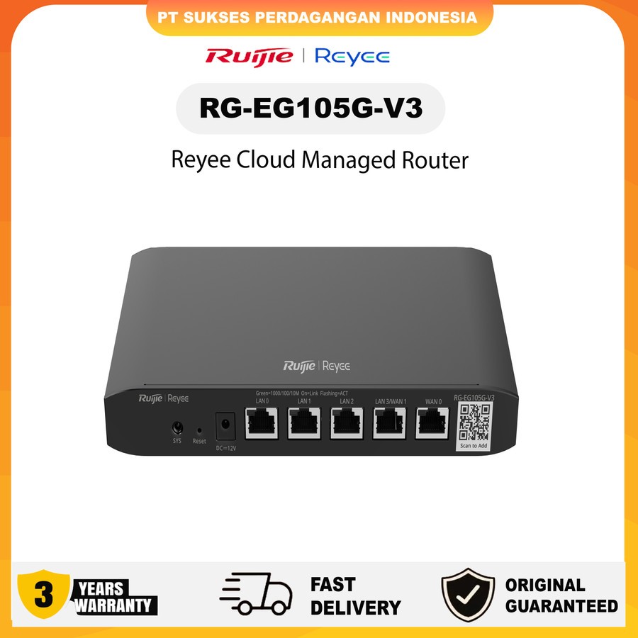 Jual RUIJIE REYEE RG-EG105G-V3 Cloud Managed Router | Shopee Indonesia