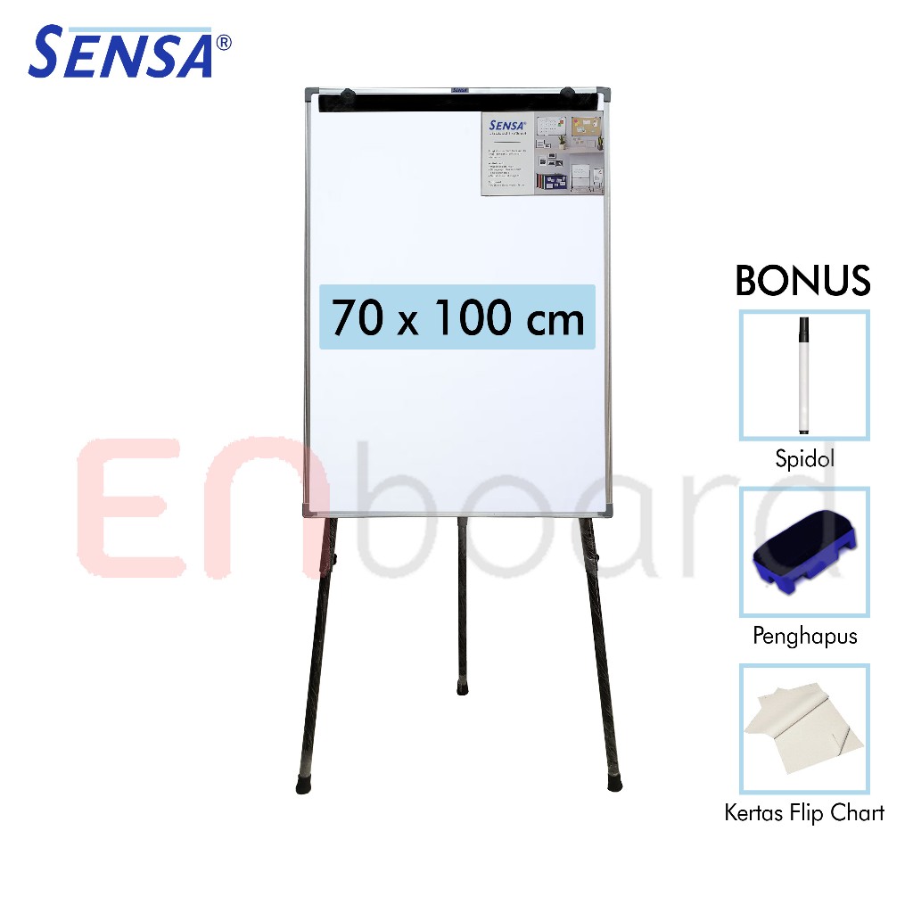 Jual Flip Chart / Flipchart / Papan Presentasi Sensa 70 x 100 cm ...