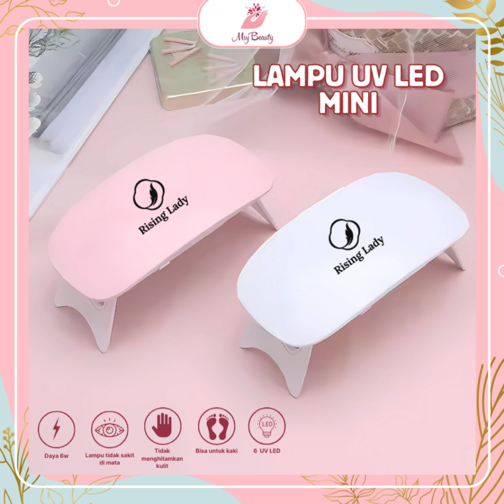 Jual MSY Rising Lady Alat Pengering Kutek Gel Lampu LED UV Mini 6W ...