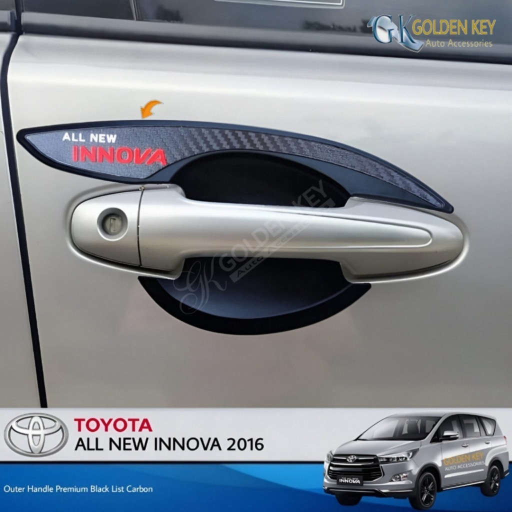 Jual Outer Handle All New Innova Reborn 2016 Up to 2021 Mangkok Pintu Premium Black Doff List ...