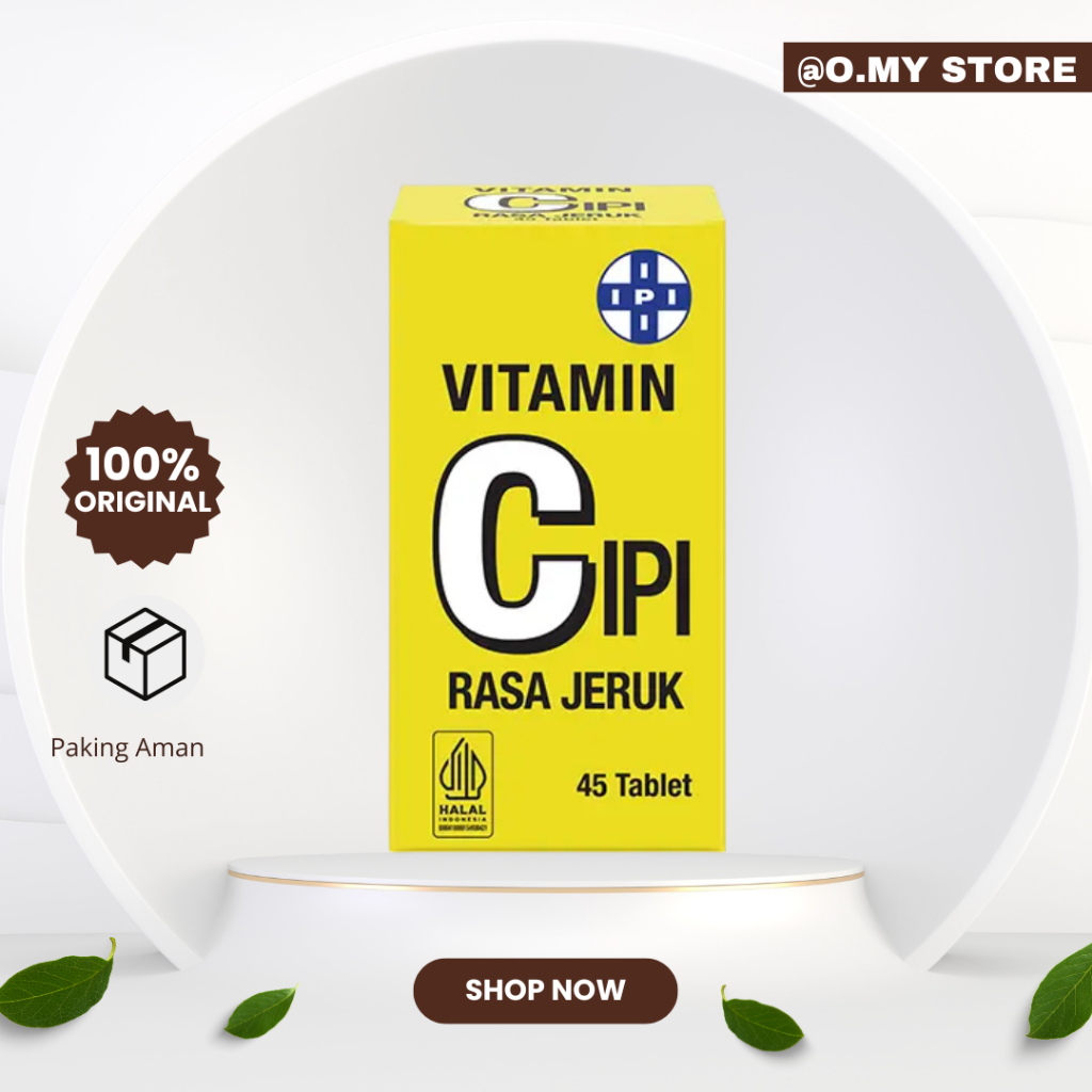 Jual Vitamin C IPI Botol Kuning Isi 45 / 80 Tablet | Shopee Indonesia