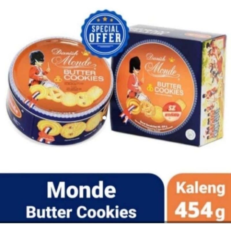 Jual monde butter cookies 454g | Shopee Indonesia