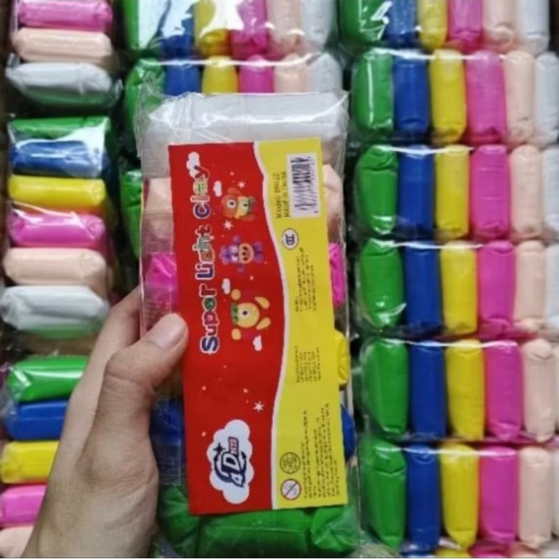 Jual Clay Polymer 20 Gram Jumbo / Mainan Edukasi Clay 1 Pack isi 6 Pcs ...