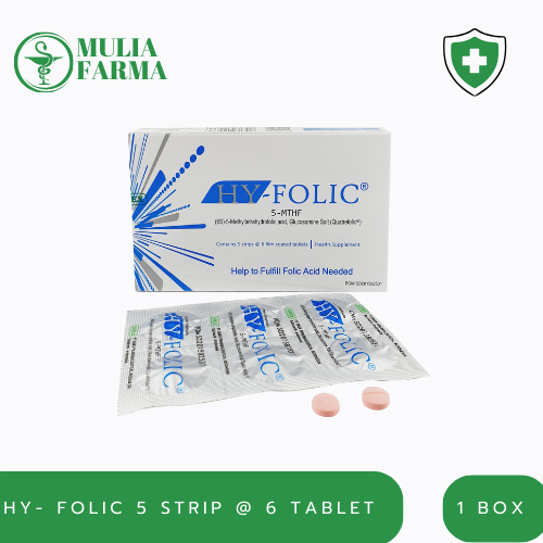 Jual HY-FOLIC 5 STRIP @ 6 TABLET / BOX | Shopee Indonesia