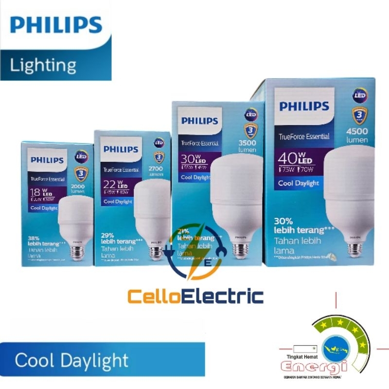 Jual Led Philips TrueForce Essential 18w 22w 30w 40w - Lampu Philips Tforce Essential | Shopee ...