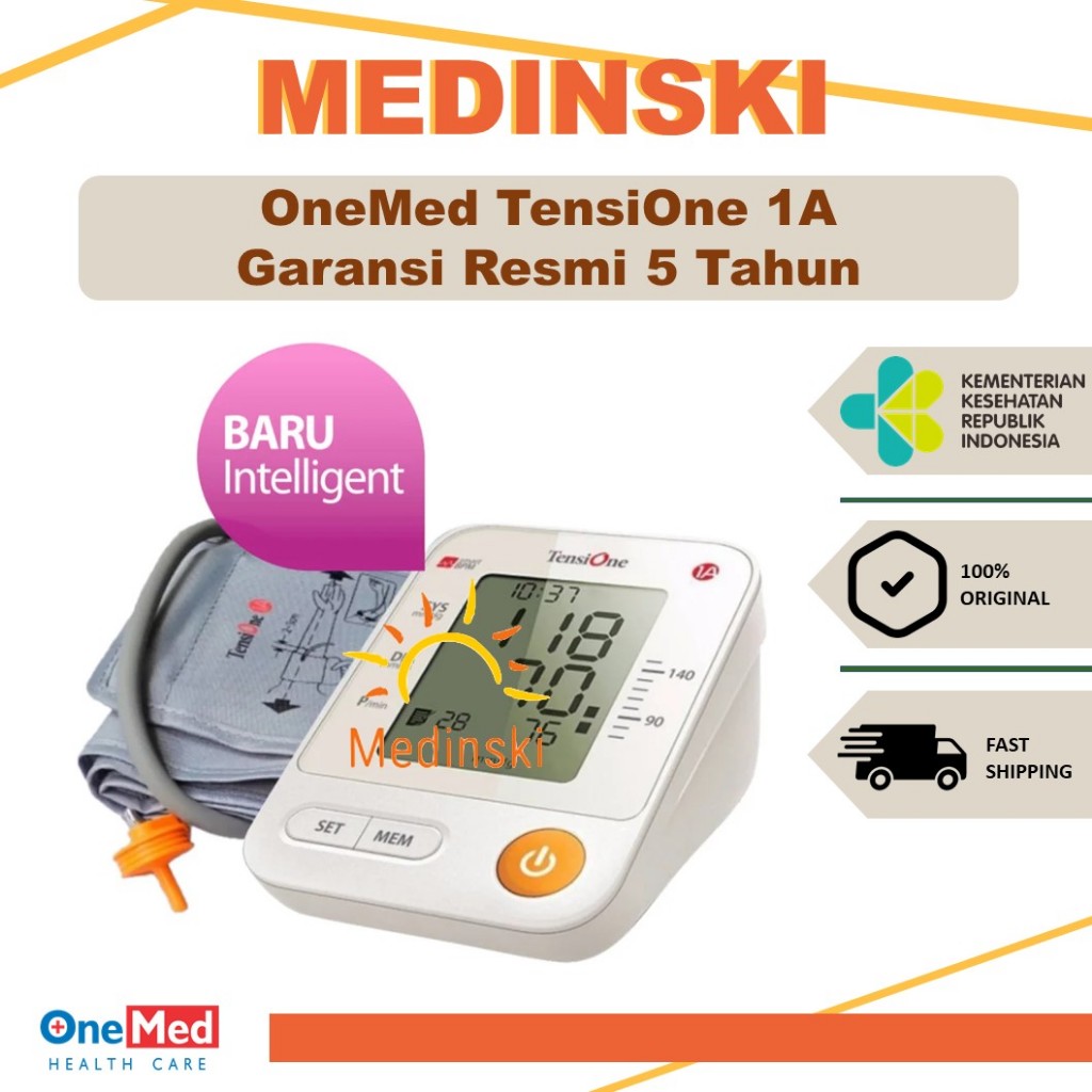 Jual Onemed TensiOne 1A + Adaptor Tensimeter Digital Tanpa Suara Alat ...