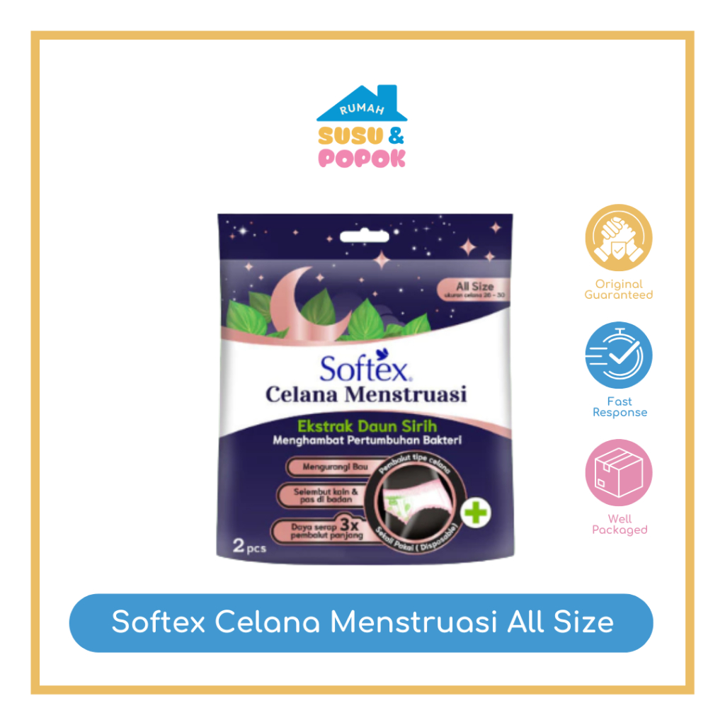 Jual Softex Celana Menstruasi All Size 2pcs | Shopee Indonesia
