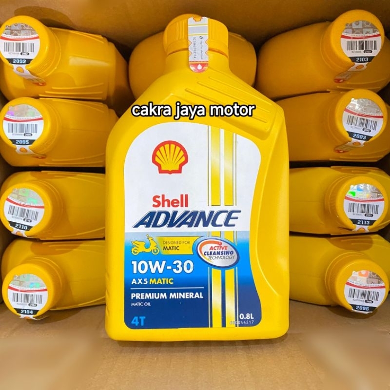Jual 1 DUS = 12 Botol Oli Shell Advance AX5 Scooter Matic 800ml ...