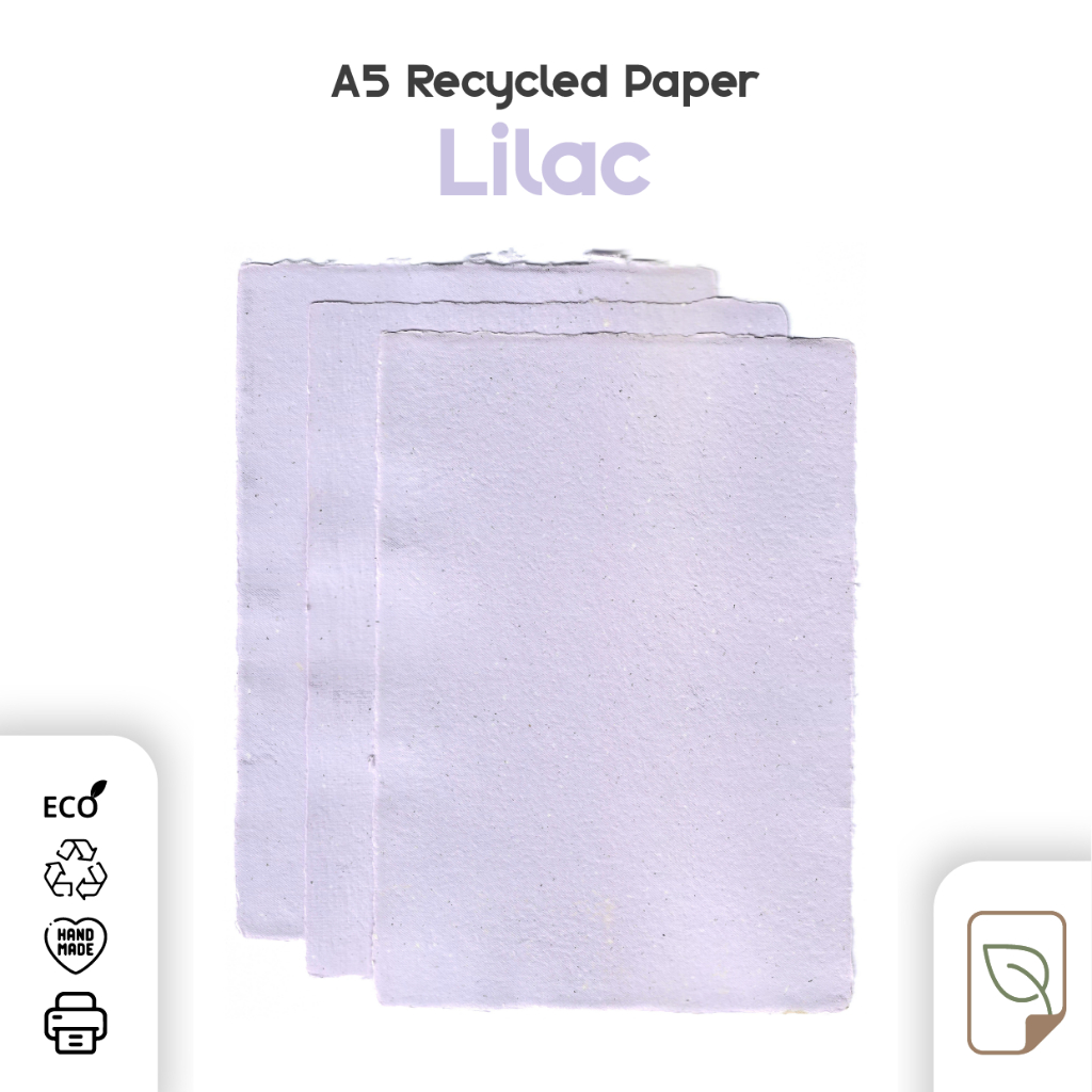 Jual [LILAC] A5 Kertas Daur Ulang / Recycle Paper / Handmade / by ...