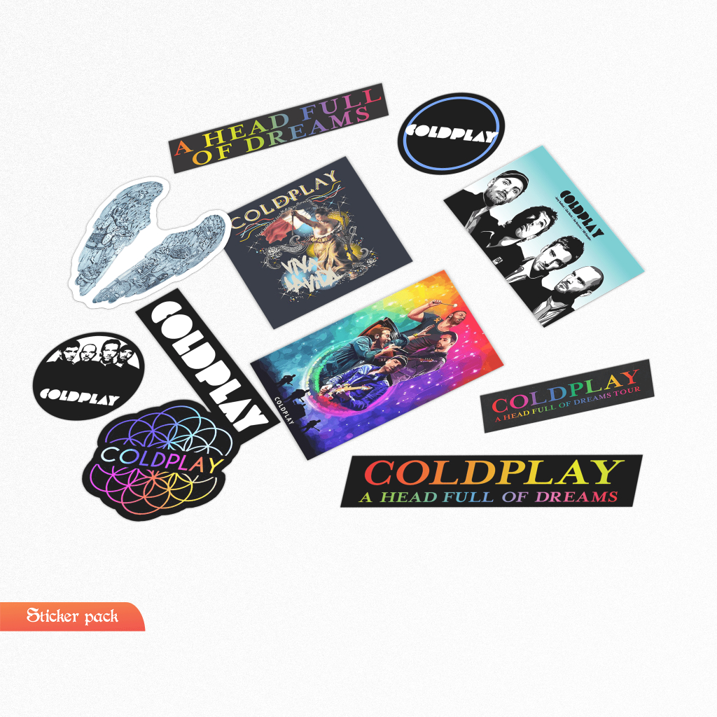 Jual Stiker band COLDPLAY sticker pack | Shopee Indonesia