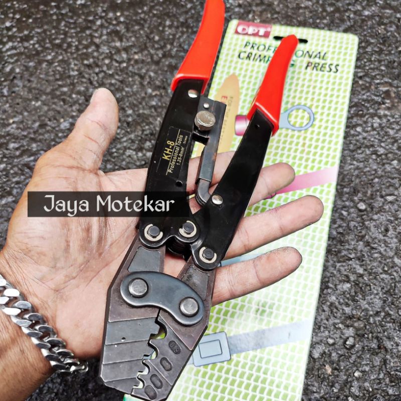 Jual Tang Press Skun Kabel KH-8 OPT Profesional Crimping Press 1.25-8 ...