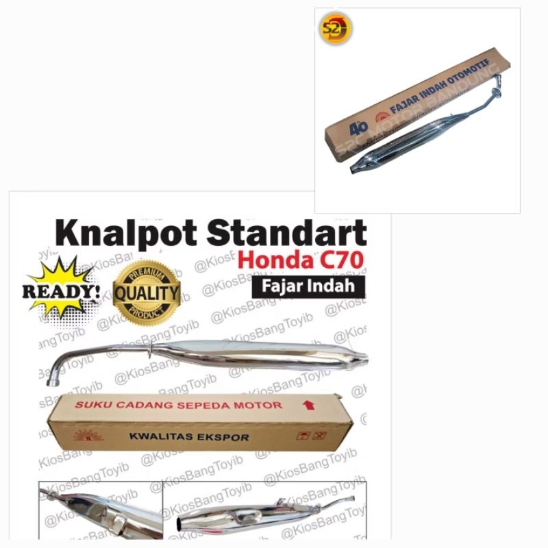 Jual KNALPOT MUFFLIER HONDA C50 C70 C90 PISPOT KAPTUL ORIGINAL FAJAR ...