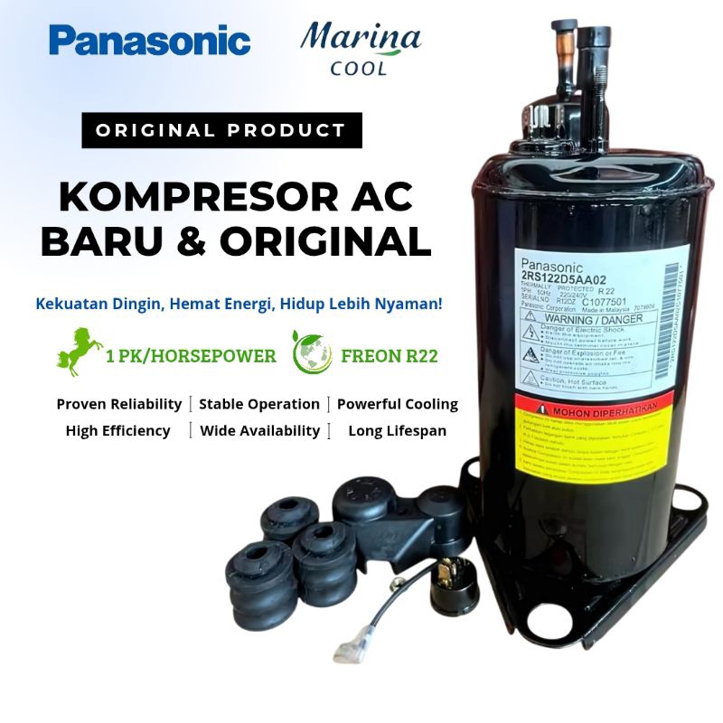 Jual KOMPRESOR AC PANASONIC R22 1 PK » ORIGINAL GARANSI RESMI | HEMAT ...