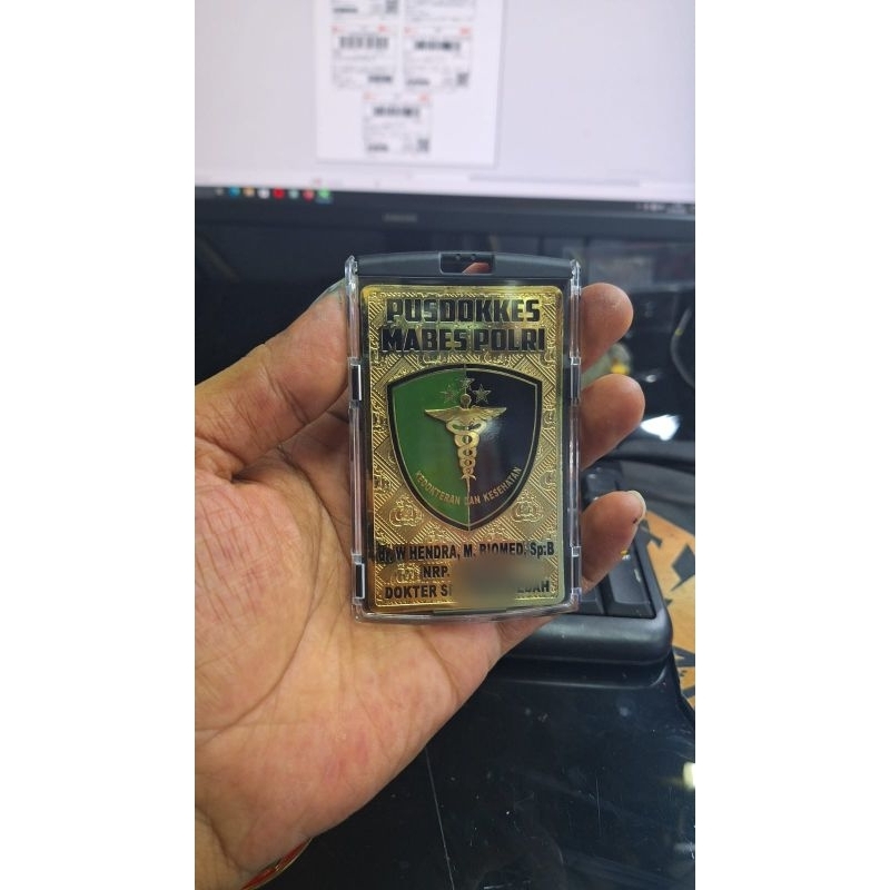 Jual lanyard plat tactical dokpol dokkes polri free design | Shopee ...
