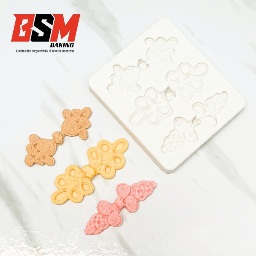 Jual Cheongsam Button Silicon Mould Cetakan Fondant Silikon Simpul ...
