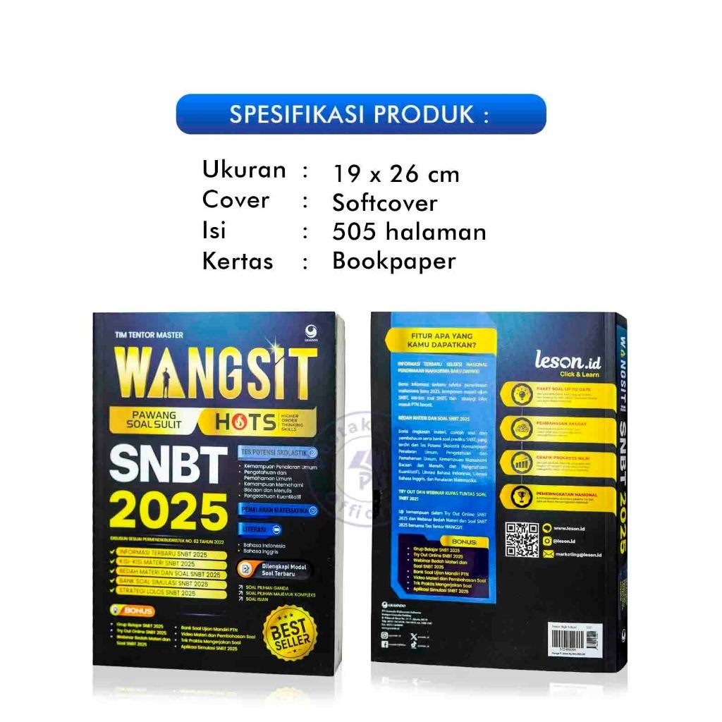 Jual Buku Wangsit SNBT 2025 / WANGSIT (Pawang Soal Sulit) Lengkap HOTS SNBT 2025 Plus Bonus ...