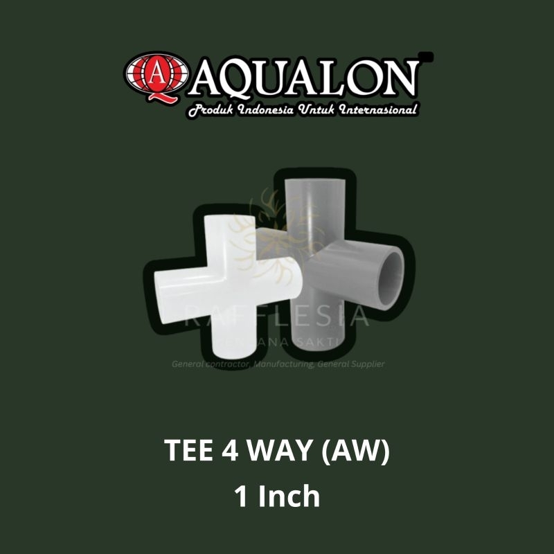 Jual Sambungan Pipa PVC TEE CROSS AW 1 Inch (4 WAY) - AQUALON ...