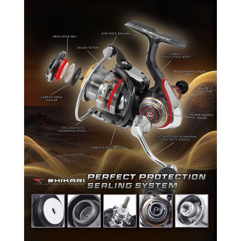 Jual Reel pancing Shikari Delta 1000HGsw/2000HGsw 7075 Duralium Main ...