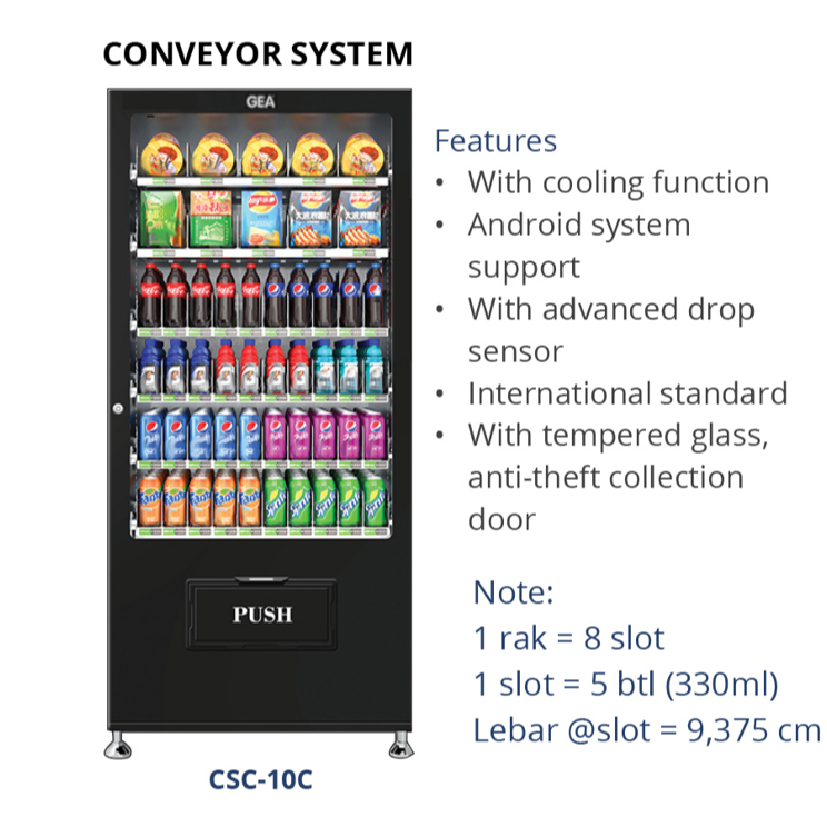 Jual Gea CSC-10C Vending Machine Slave System / Mesin Vending Slave ...