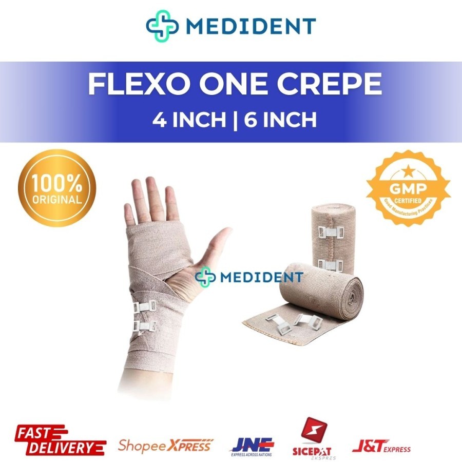 Jual Flexo One Crepe / Perban Luka / Pester Luka / Perban Elastis / Elastic Bandage | Shopee ...