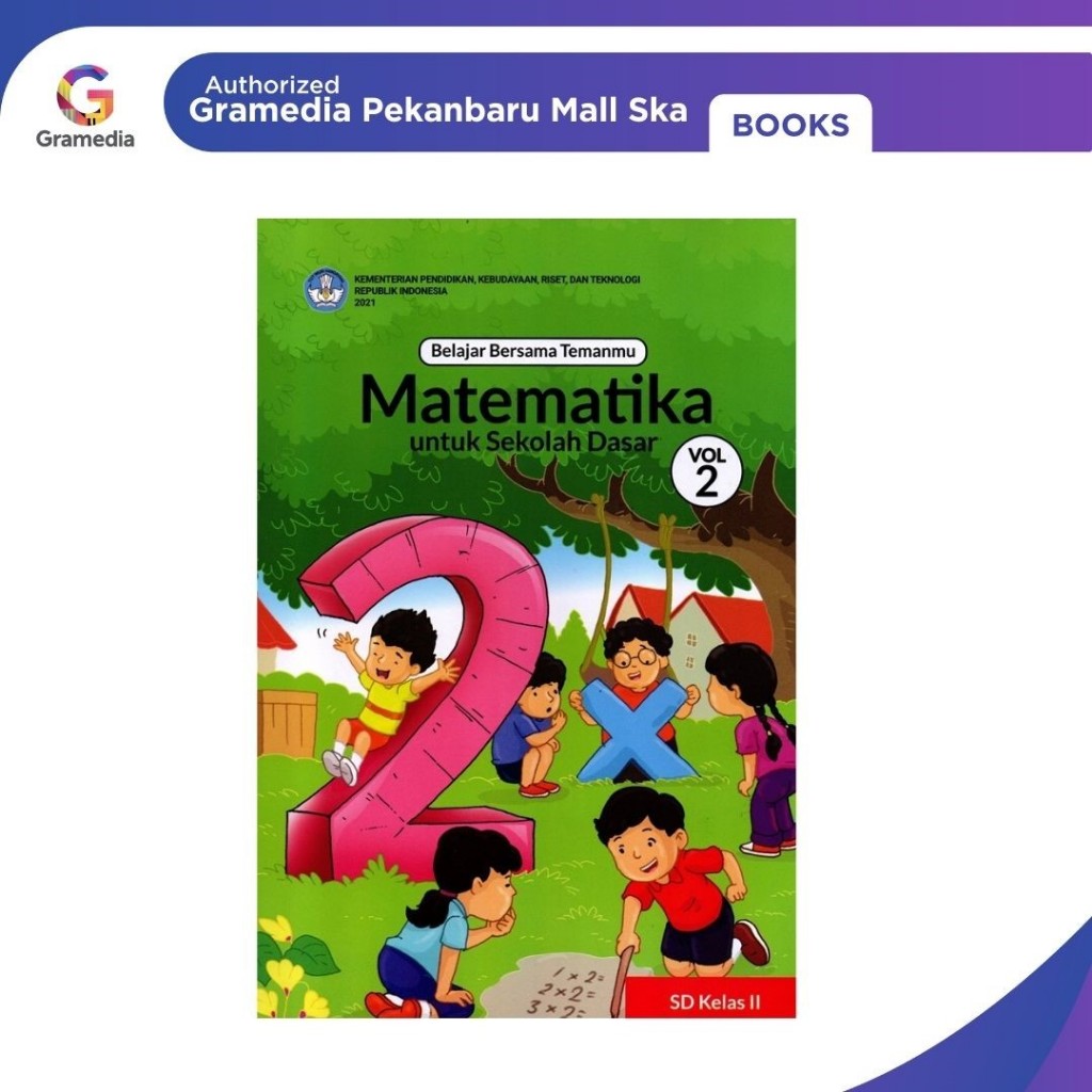 Jual (Original) Gramedia Pekanbaru - Belajar Bersama Temanmu : Matematika Volume 2 SD Kelas 2 ...