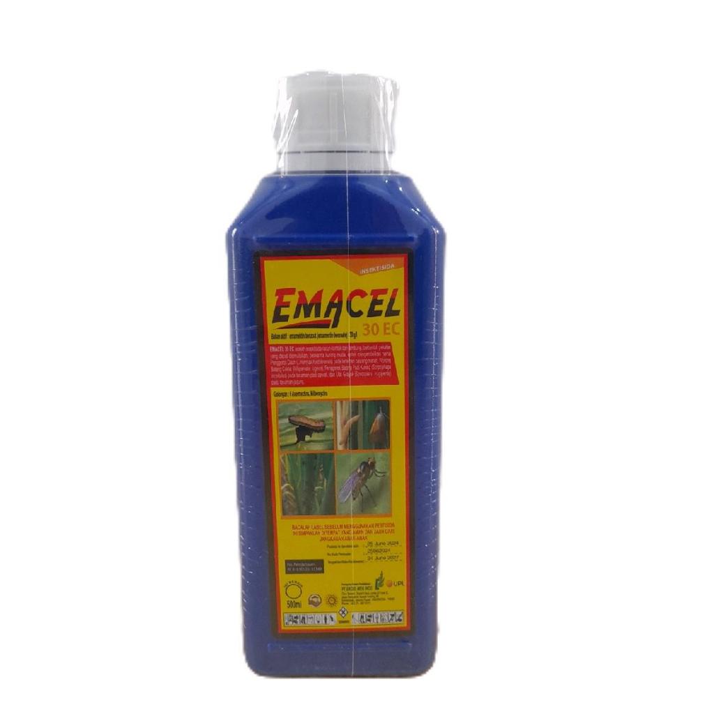 Jual EMACEL 30EC Kemasan 500ml Insektisida Kontak Bahan Aktif Emamektin ...