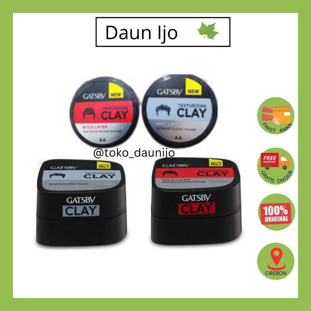 Jual Gatsby Texturizing Clay Styling Minyak Rambut | Shopee Indonesia