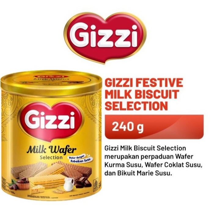 Jual GIZZI MILK WAFER SELECTION 240 GR | Shopee Indonesia