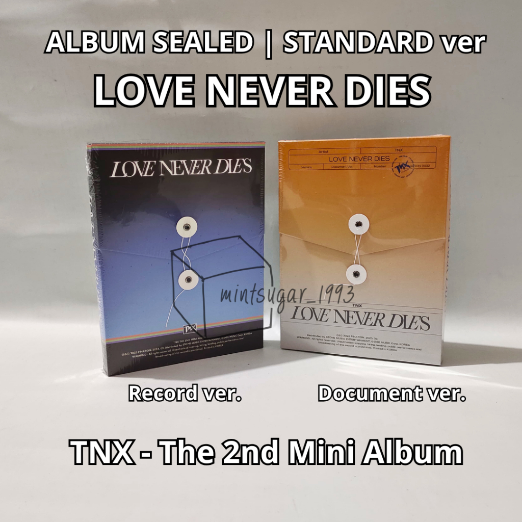 Jual [ READY NEW OFFICIAL ] TNX - The 2nd Mini Album [ LOVE NEVER DIES ...