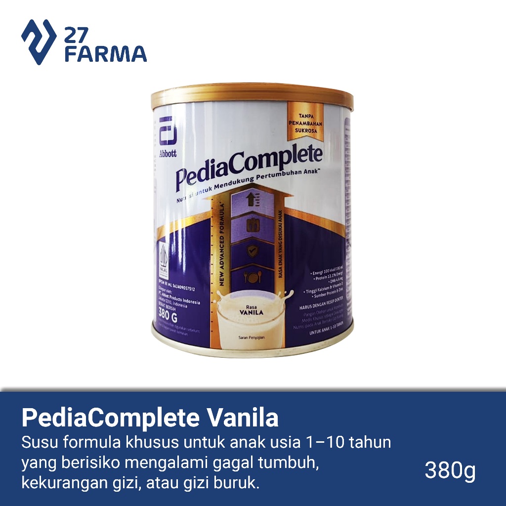 Jual PediaComplete Vanila 380g | Shopee Indonesia