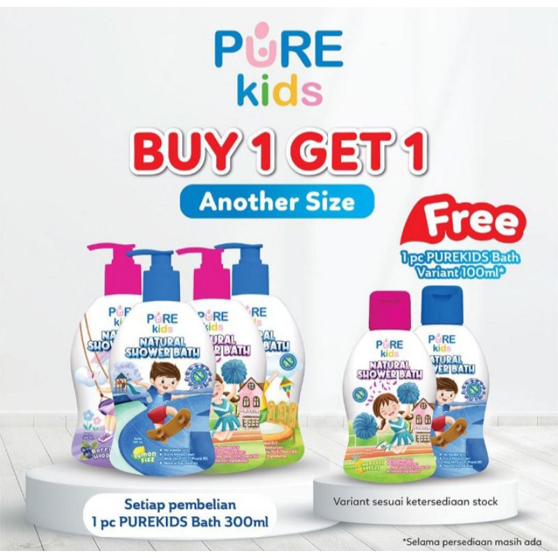 Jual Pure Kids Natural Shower Bath Buy 1 Get 1 Free Onother Size ...