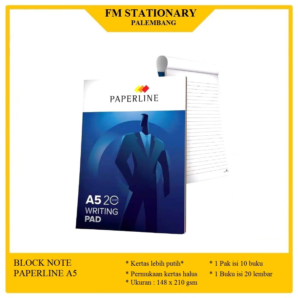 Jual Block note paperline A5 / pack | Shopee Indonesia