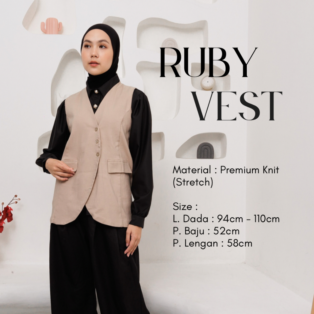 Jual Basiceveryday Outer Vest Blazer Rompi Wanita | Shopee Indonesia