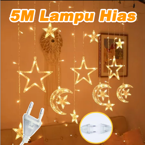 Jual [Ready stock] 2025 NEW 4 Meter Lampu Ramadhan Lampu Hias Lampu LED ...