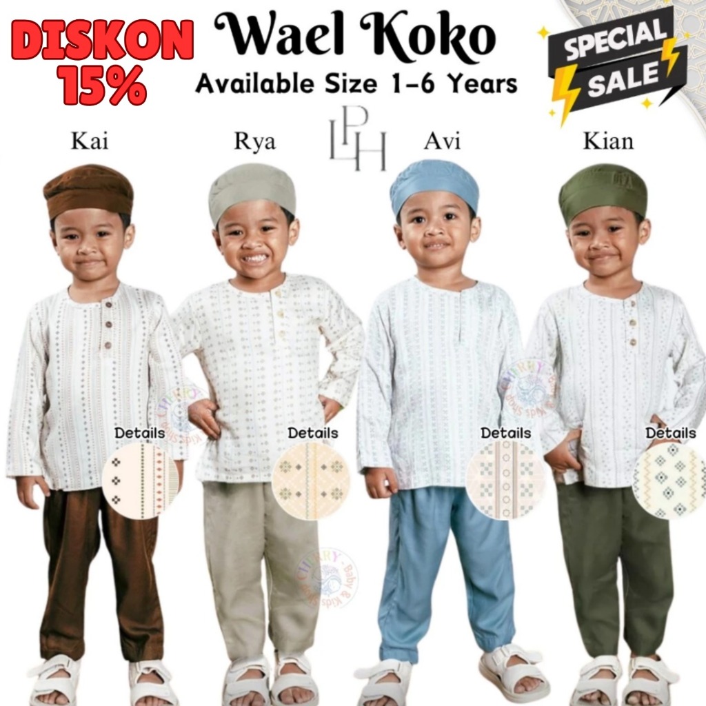 Jual SALE Palmerhaus Wael Koko Set Raya + Peci 1-6 Tahun Anak Laki Laki Pakaian Muslim CBKS P100 ...