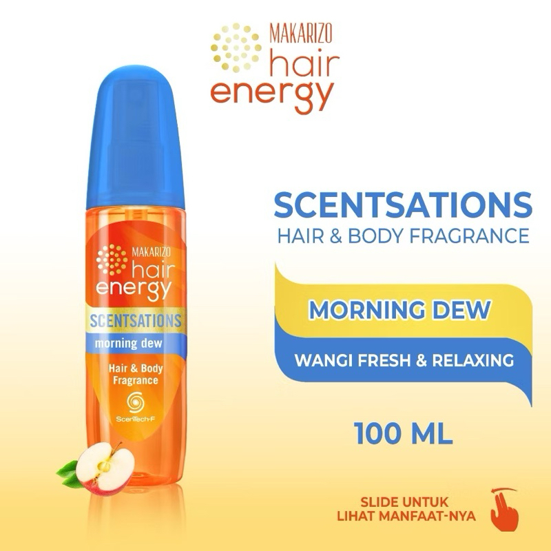Jual Makarizo Hair Energy Scentsations Hair Fragrance Morning Dew 100 mL Parfum Rambu | Shopee ...