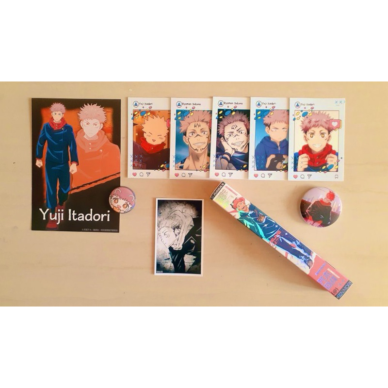 Jual Jujutsu Kaisen Postcard Photocard Pin all about Yuji Sukuna [Take ...