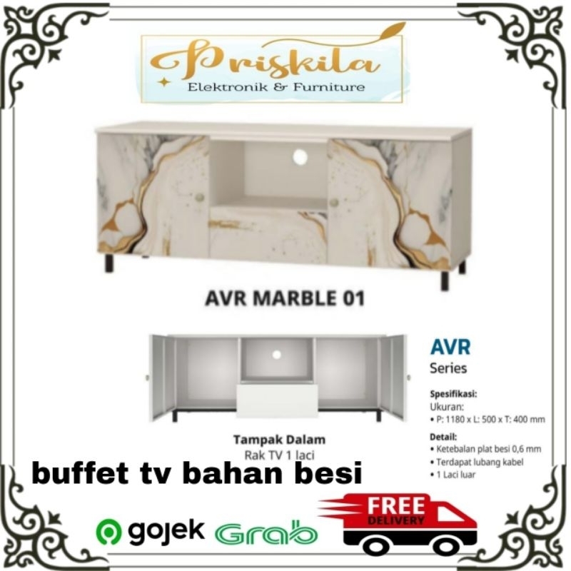 Jual buffet tv minimalis/ buffet tv plat besi / buffet tv olymsteel ...