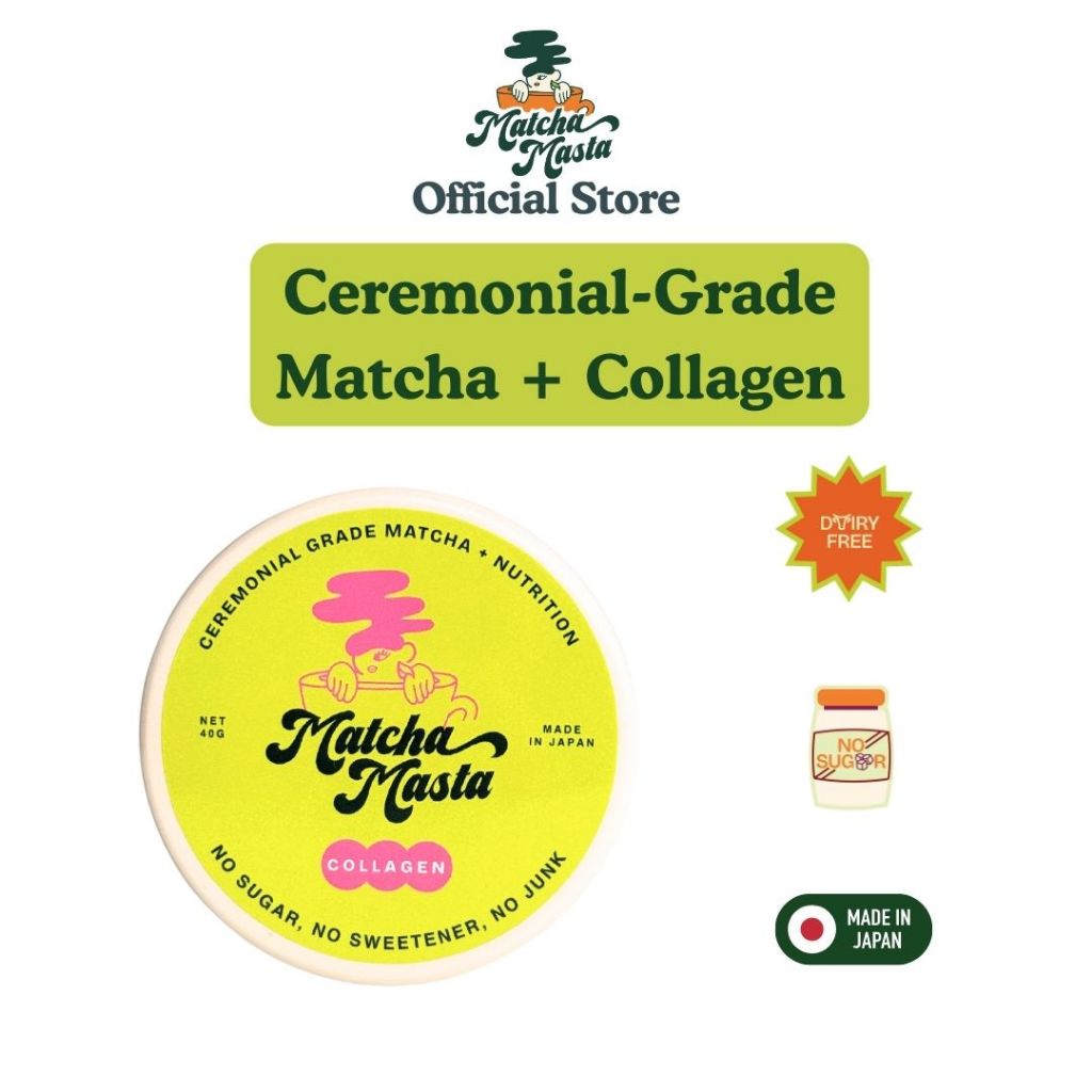 Jual Matcha Masta Uji Ceremonial Grade Matcha + Collagen - 40gr ...