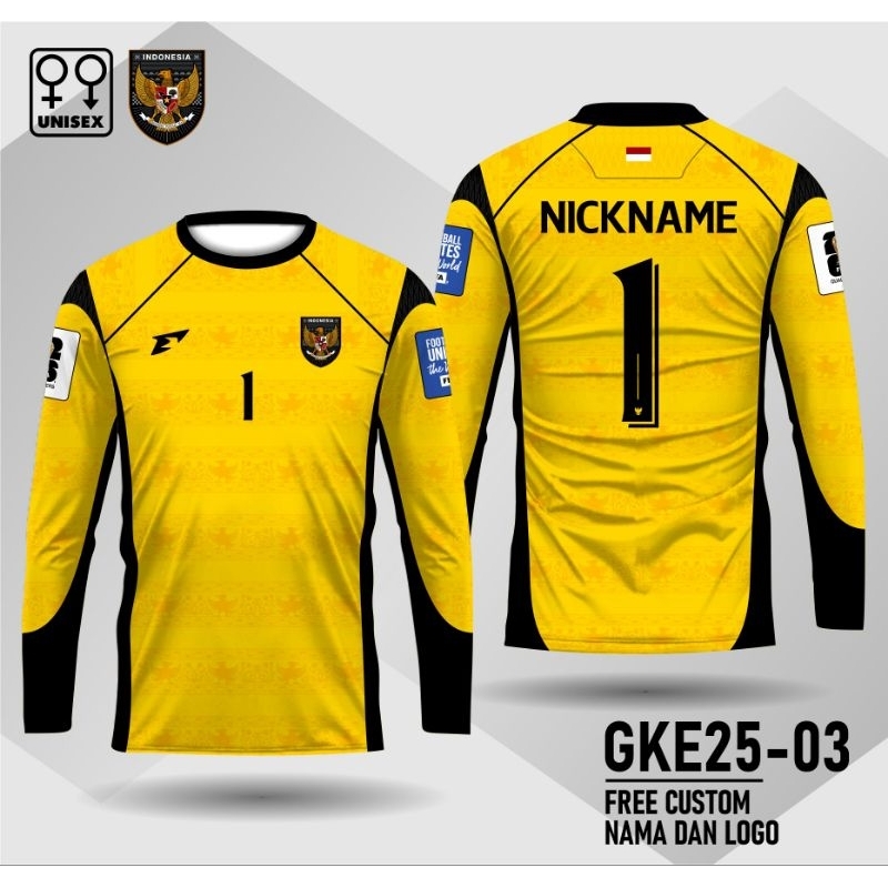 Jual Jersey kiper timnas Indonesia terbaru/ jersey sepakbola free tambah nama dan nomor | Shopee ...
