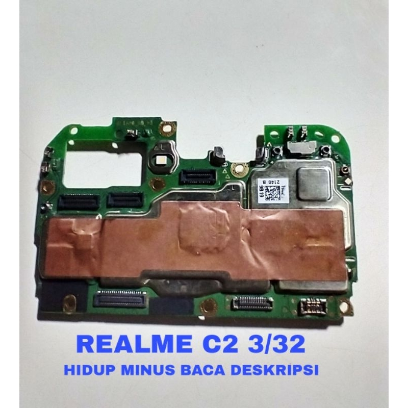 Jual mesin realme c2 3/32 hidup minus charger error bahan service ...