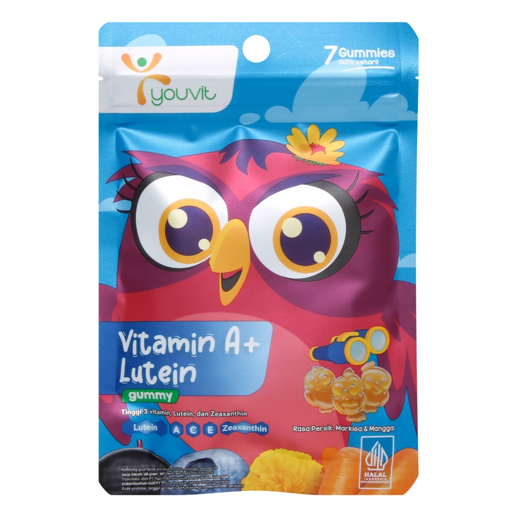 Jual YOUVIT KIDS VITAMIN A+ LUTEIN ISI 7 PCS | Vitamin Mata Anak ...