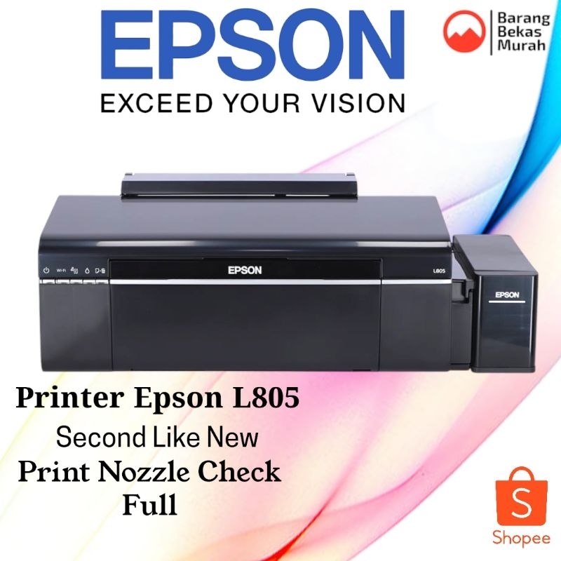 Jual PRINTER EPSON L805 WI-FI SPESIALIS CETAK FOTO BERGARANSI | Shopee ...