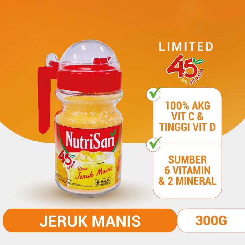 Jual Nutrisari jeruk manis 300g | Shopee Indonesia